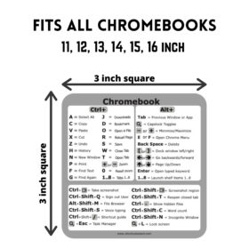 Shortcut Stickers for Chromebook, Apple Macbook, Windows, Word and more